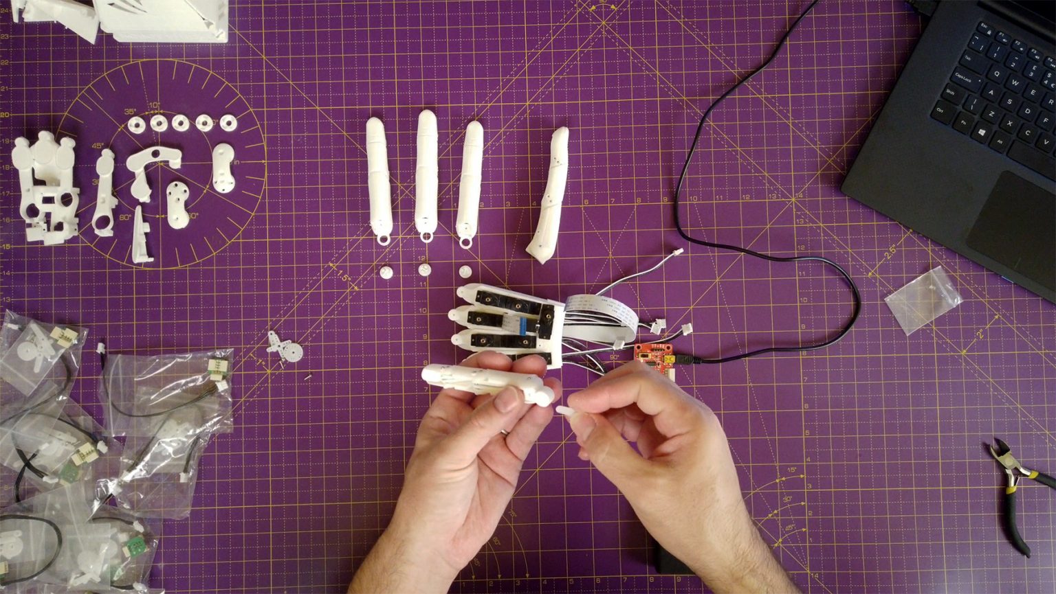 STEP 5 - Robot Nano Hand - open source robot hand project