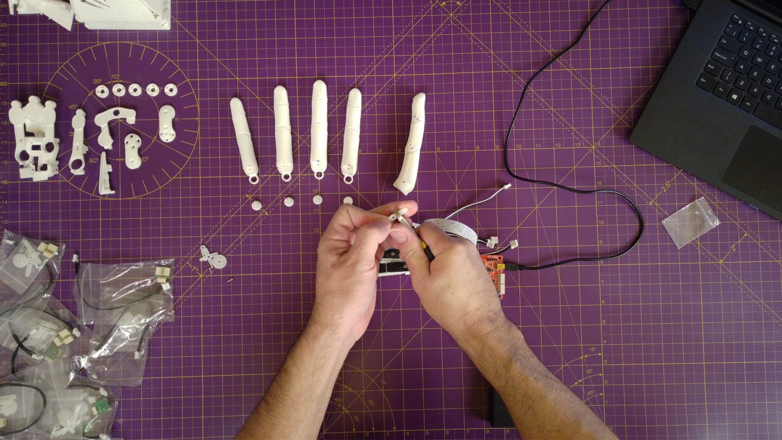 STEP 5 - Robot Nano Hand - open source robot hand project