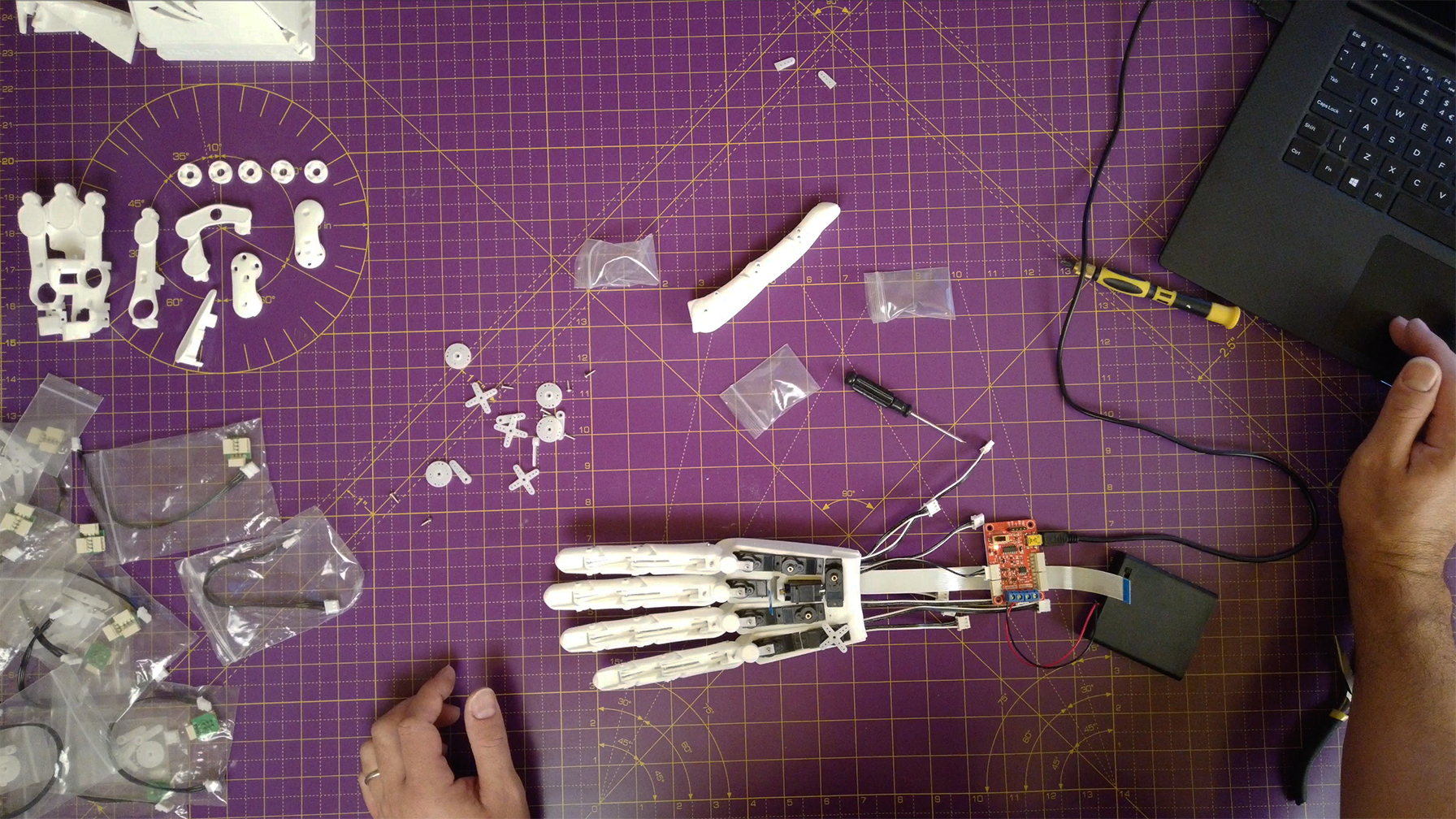 STEP 5 - Robot Nano Hand - open source robot hand project
